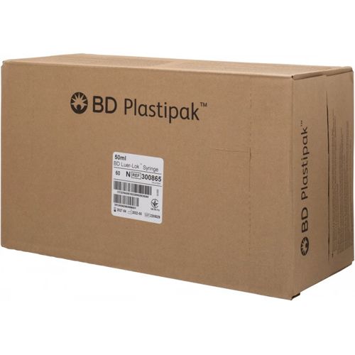 BD Syringes 50mL Luer Lok 300865 - Box/60