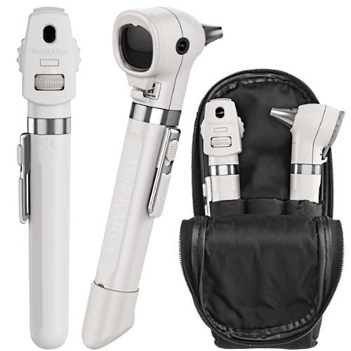 Welch Allyn Pocket LED Set Ophthalmoscope / Otoscope White 92871-WHT